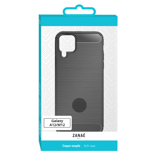 SiliCase for Galaxy A12/ M12 , Black – Zanaé